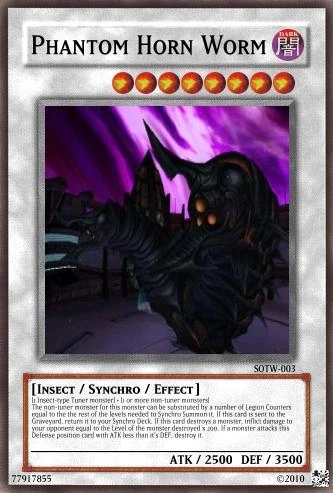 Phantom Horn Worm | Yu-Gi-Oh Card Maker Wiki | Fandom