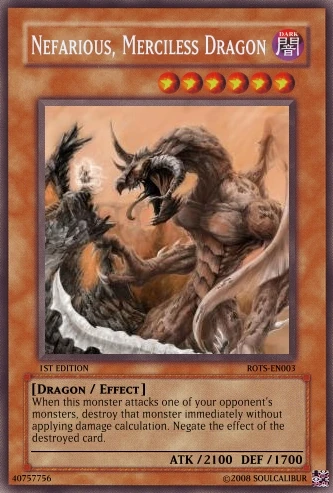 Nefarious, Merciless Dragon | Yu-Gi-Oh Card Maker Wiki | Fandom