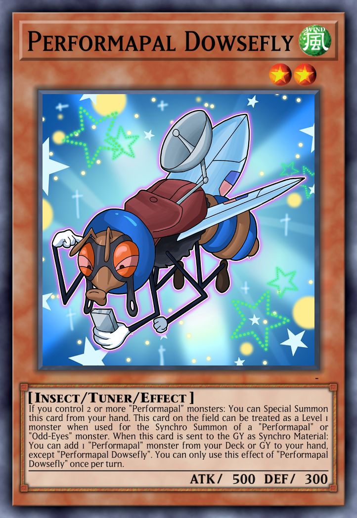 Performapal Dowsefly Yu Gi Oh Card Maker Wiki Fandom