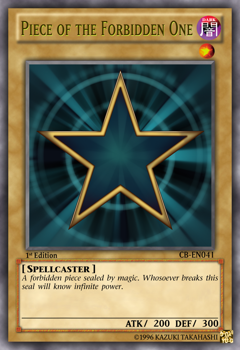 Piece Of The Forbidden One Yu Gi Oh Card Maker Wiki Fandom