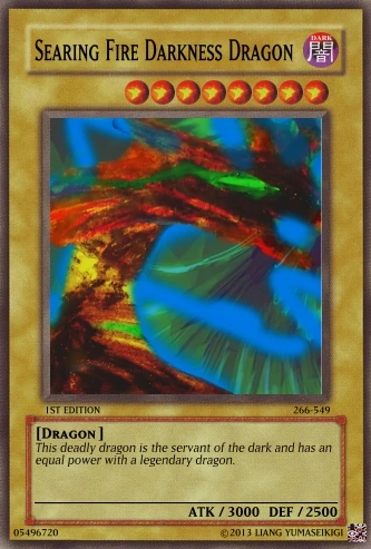 Searing Fire Darkness Dragon | Yu-Gi-Oh Card Maker Wiki | Fandom