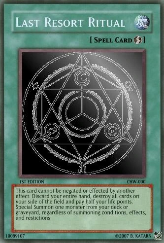 Last Resort Ritual | Yu-Gi-Oh Card Maker Wiki | Fandom