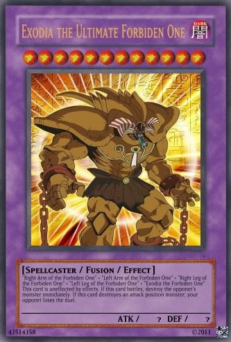 Exodia the Ultimate Forbiden One | Yu-Gi-Oh Card Maker Wiki | Fandom