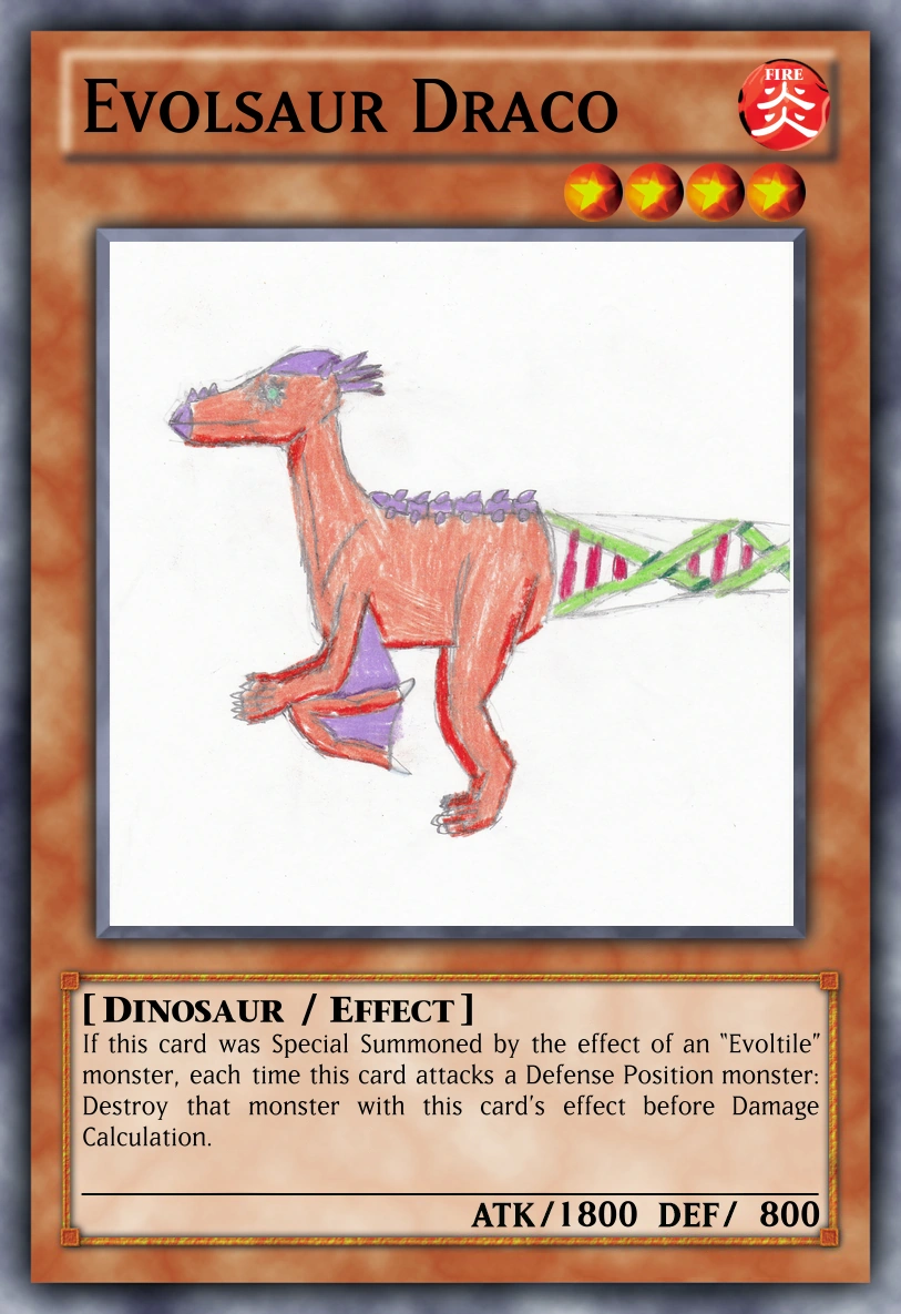 Evolsaur Draco | Yu-Gi-Oh Card Maker Wiki | Fandom