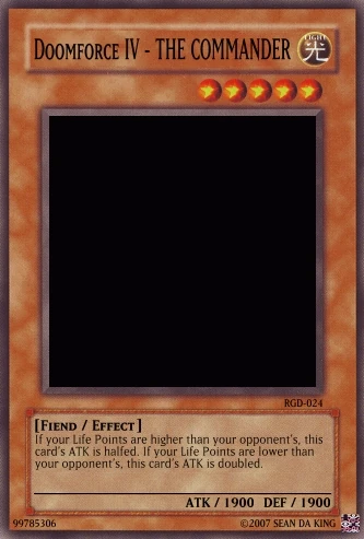 Doomforce IV - THE COMMANDER | Yu-Gi-Oh Card Maker Wiki | Fandom