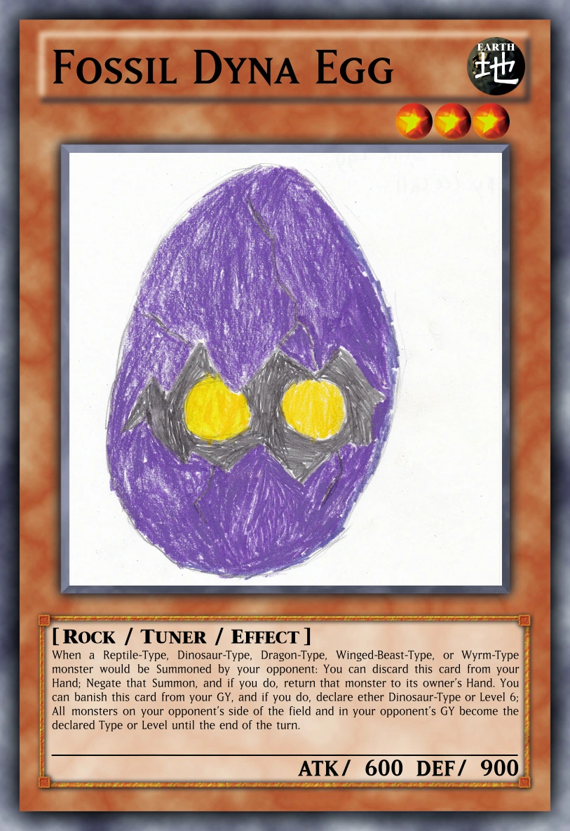 Fossil Dyna Egg | Yu-Gi-Oh Card Maker Wiki | Fandom