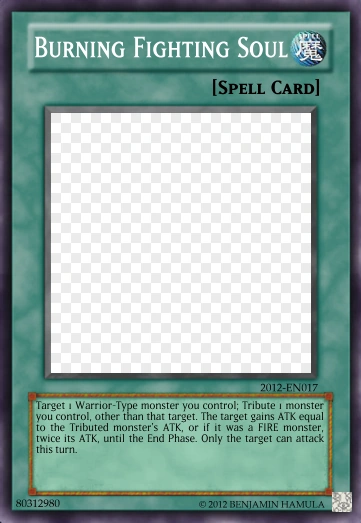 Burning Fighting Soul | Yu-Gi-Oh Card Maker Wiki | Fandom