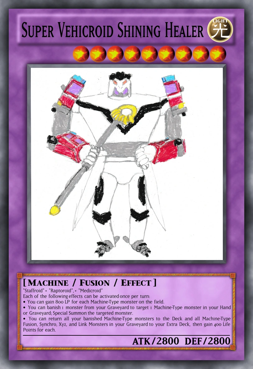 Super Vehicroid Shining Healer | Yu-Gi-Oh Card Maker Wiki | Fandom