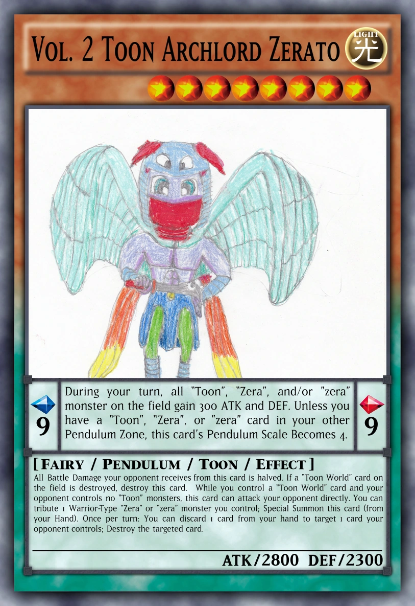 Card Gallery:Vol. 2 Toon Archlord Zerato | Yu-Gi-Oh Card Maker Wiki ...