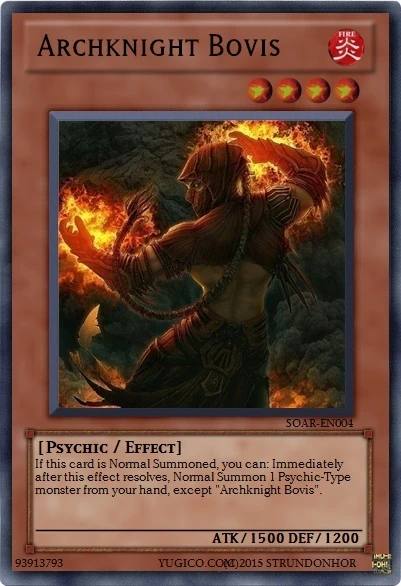 Archknight Bovis | Yu-Gi-Oh Card Maker Wiki | Fandom