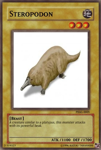 Steropodon | Yu-Gi-Oh Card Maker Wiki | Fandom