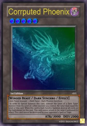 Corrputed Phoenix | Yu-Gi-Oh Card Maker Wiki | Fandom