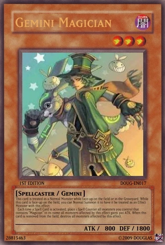 Gemini Magician | Yu-Gi-Oh Card Maker Wiki | Fandom