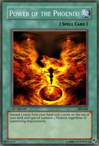 Power of the Phoenix! | Yu-Gi-Oh Card Maker Wiki | Fandom