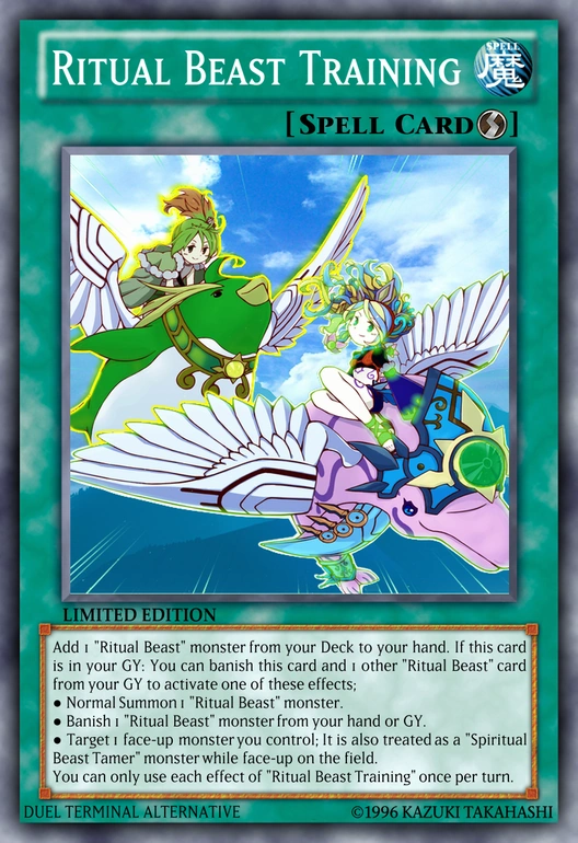 Ritual Beast Training | Yu-Gi-Oh Card Maker Wiki | Fandom