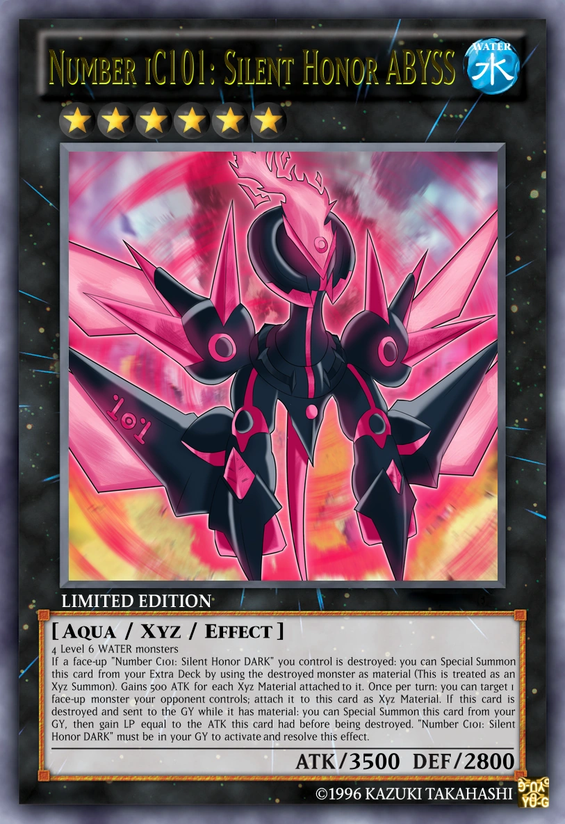 Number iC101: Silent Honor ABYSS | Yu-Gi-Oh Card Maker Wiki | Fandom