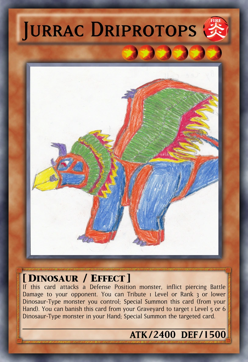 Jurrac Driprotops | Yu-Gi-Oh Card Maker Wiki | Fandom
