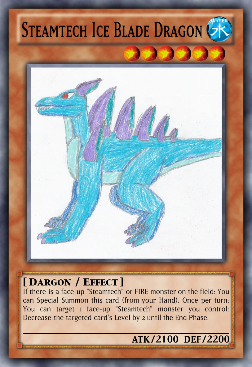 Steamtech Ice Blade Dragon | Yu-Gi-Oh Card Maker Wiki | Fandom