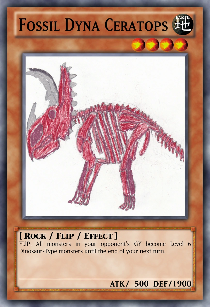 Fossil Dyna Ceratops | Yu-Gi-Oh Card Maker Wiki | Fandom