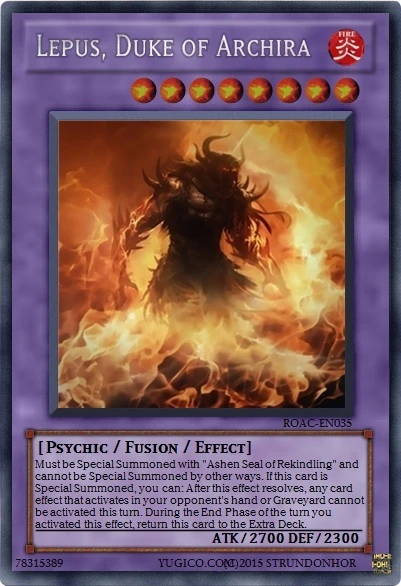 Lepus, Duke of Archira | Yu-Gi-Oh Card Maker Wiki | Fandom