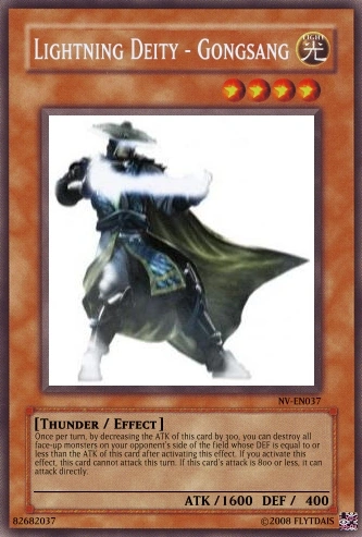 Lightning Deity - Gongsang | Yu-Gi-Oh Card Maker Wiki | Fandom