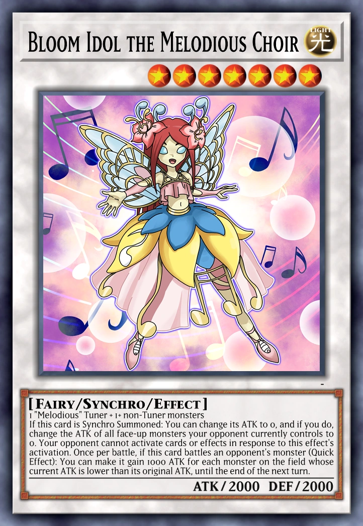 Bloom Idol the Melodious Choir | Yu-Gi-Oh Card Maker Wiki | Fandom