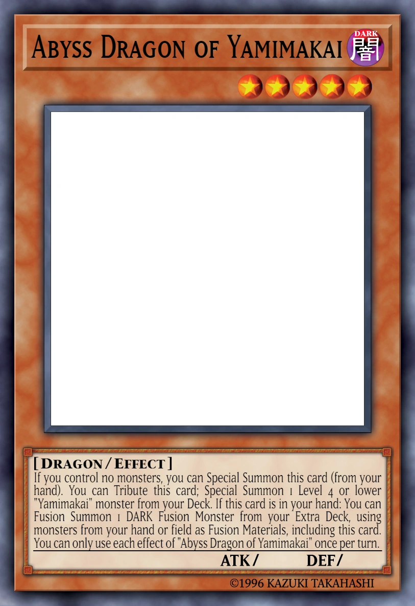 Abyss Dragon of Yamimakai | Yu-Gi-Oh Card Maker Wiki | Fandom