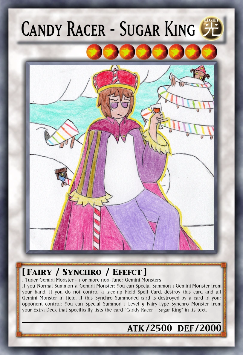 Candy Racer - Sugar King | Yu-Gi-Oh Card Maker Wiki | Fandom
