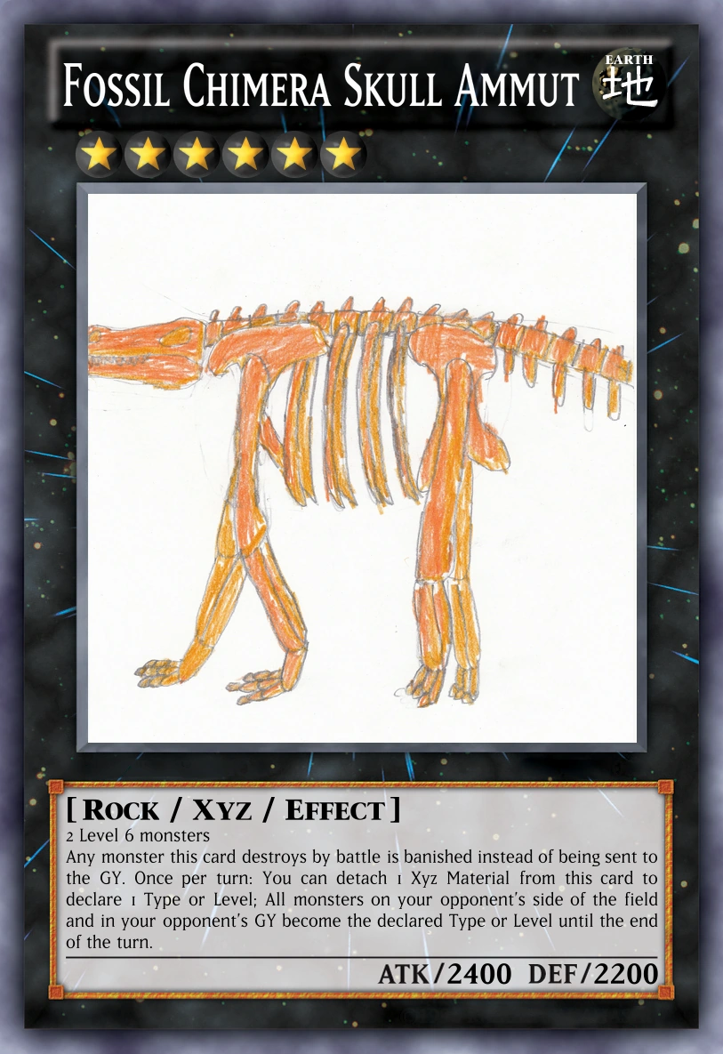 Fossil Chimera Skull Ammut | Yu-Gi-Oh Card Maker Wiki | Fandom