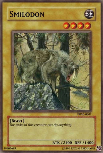 Smilodon | Yu-Gi-Oh Card Maker Wiki | Fandom