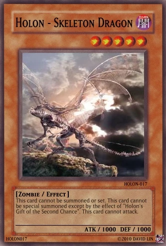 Holon - Skeleton Dragon | Yu-Gi-Oh Card Maker Wiki | Fandom