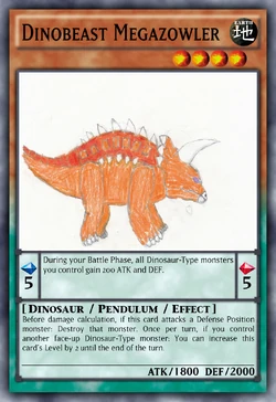 Dinobeast Megazowler | Yu-Gi-Oh Card Maker Wiki | Fandom
