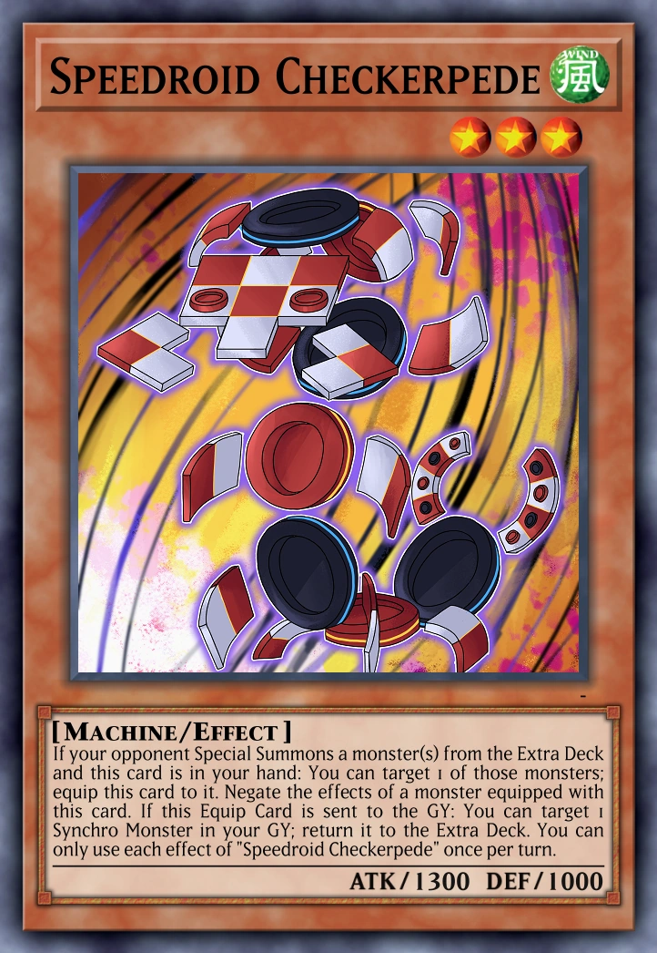 Speedroid Checkerpede | Yu-Gi-Oh Card Maker Wiki | Fandom