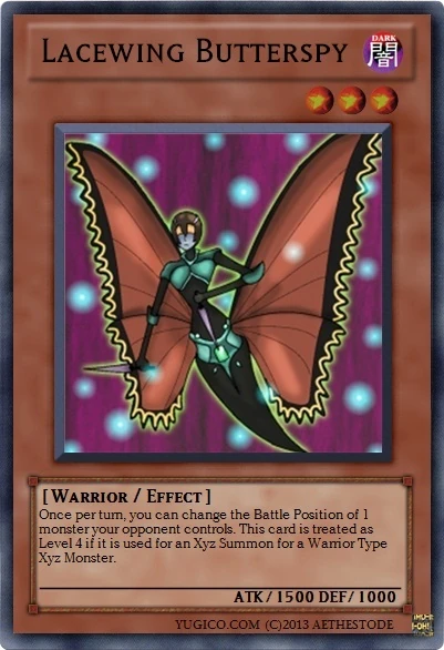 Lacewing Butterspy | Yu-Gi-Oh Card Maker Wiki | Fandom