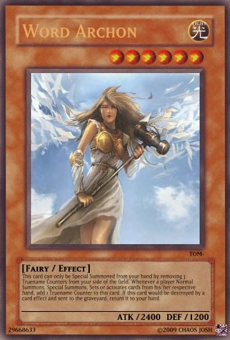 Word Archon | Yu-Gi-Oh Card Maker Wiki | Fandom