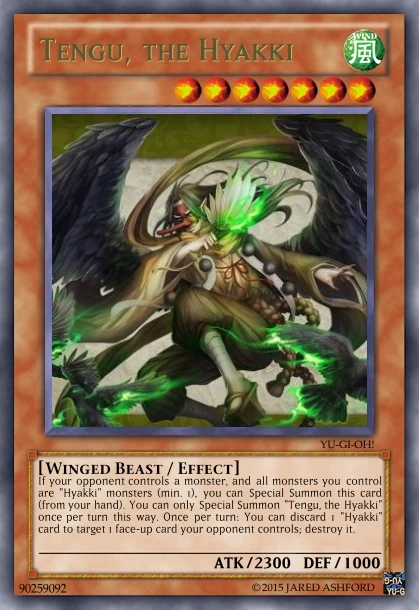 Tengu, the Hyakki | Yu-Gi-Oh Card Maker Wiki | Fandom