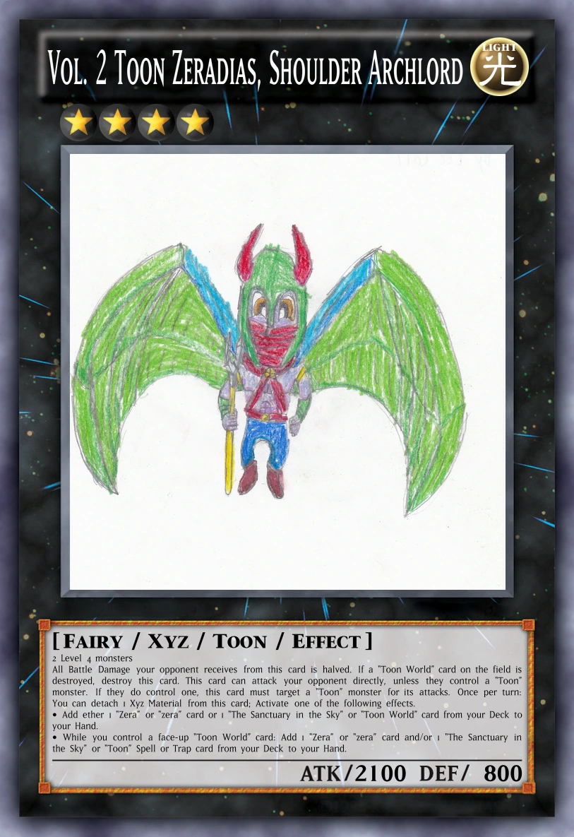Vol. 2 Toon Zeradias, Shoulder Archlord | Yu-Gi-Oh Card Maker Wiki | Fandom