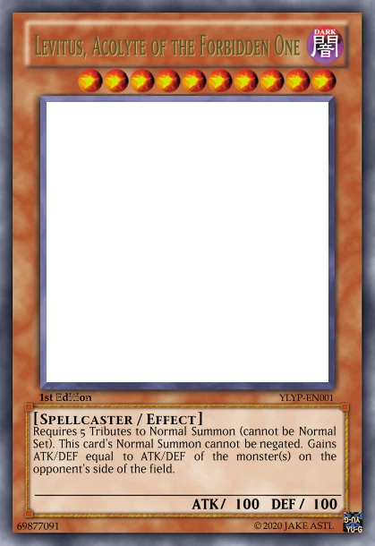 Levitus, Acolyte of the Forbidden One | Yu-Gi-Oh Card Maker Wiki | Fandom