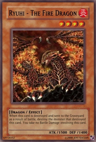 Ryuhi - The Fire Dragon | Yu-Gi-Oh Card Maker Wiki | Fandom