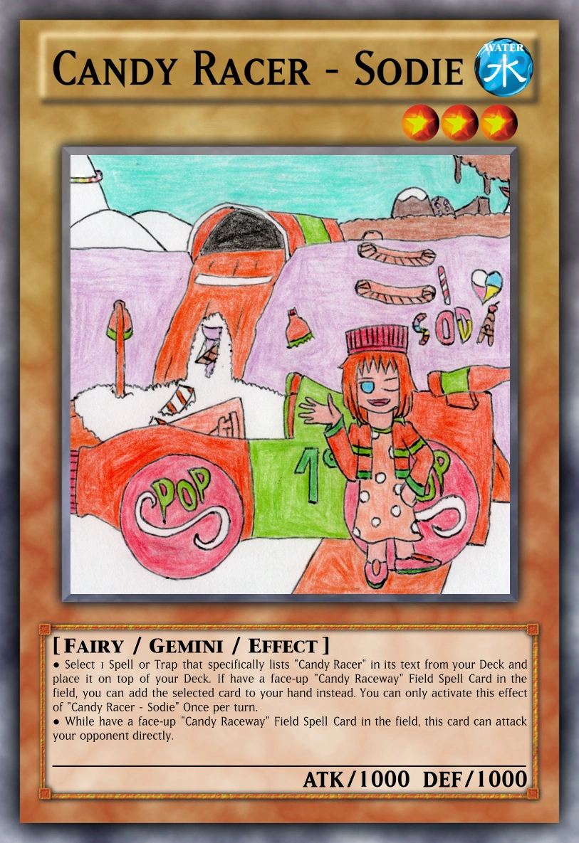 Candy Racer - Sodie | Yu-Gi-Oh Card Maker Wiki | Fandom