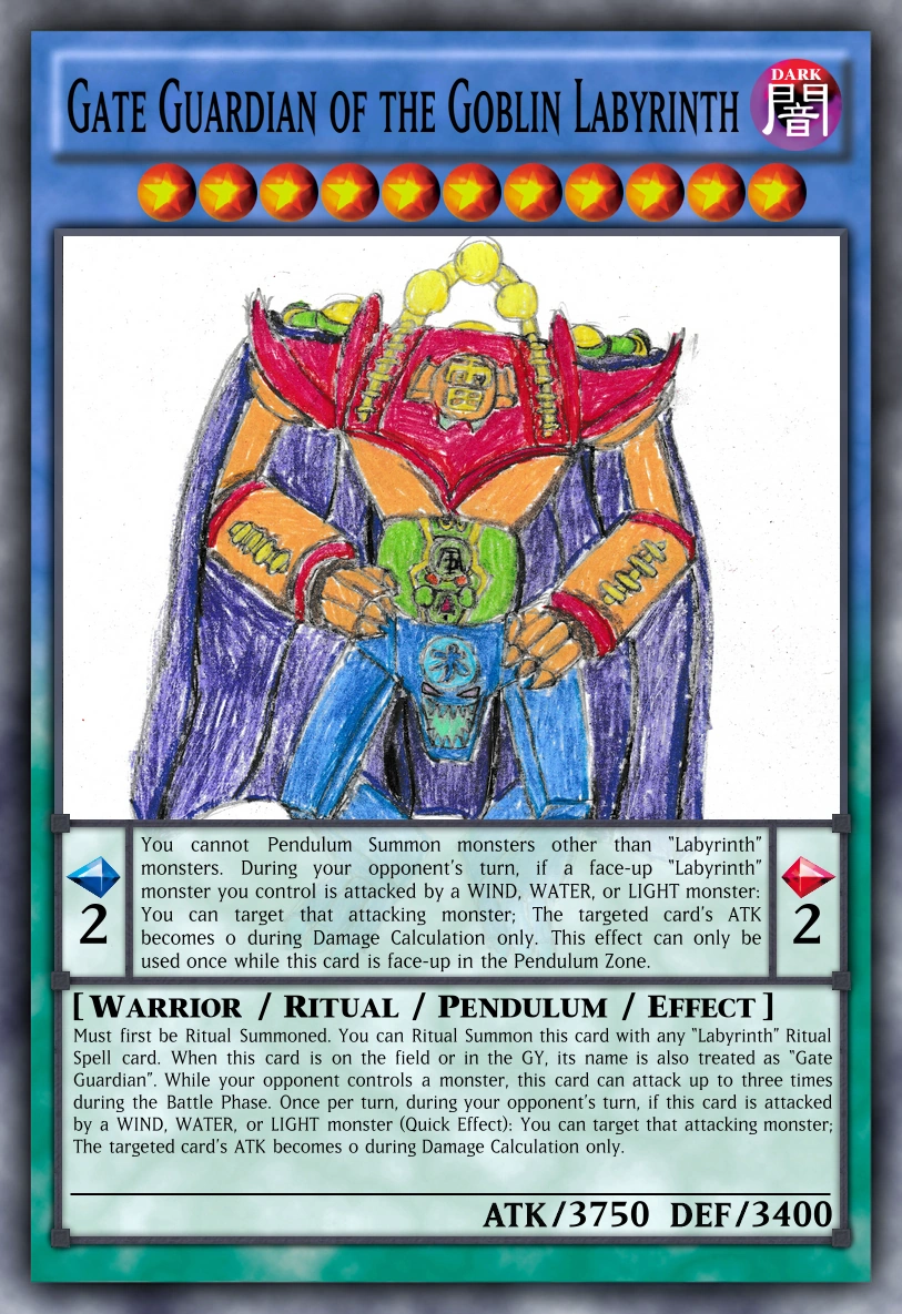 Gate Guardian of the Goblin Labyrinth | Yu-Gi-Oh Card Maker Wiki | Fandom