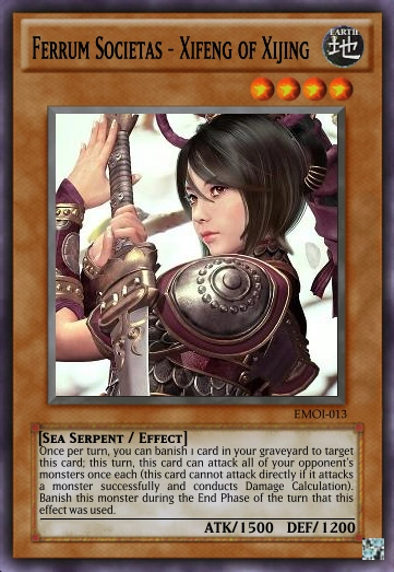 Ferrum Societas - Xifeng of Xijing | Yu-Gi-Oh Card Maker Wiki | Fandom