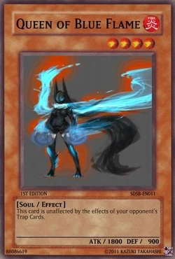 Queen of Blue Flame | Yu-Gi-Oh Card Maker Wiki | Fandom