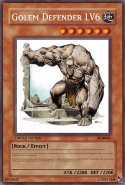 Golem Defender LV6 | Yu-Gi-Oh Card Maker Wiki | Fandom