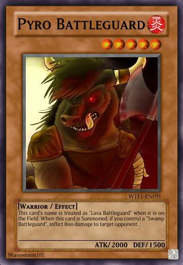 Pyro Battleguard | Yu-Gi-Oh Card Maker Wiki | Fandom