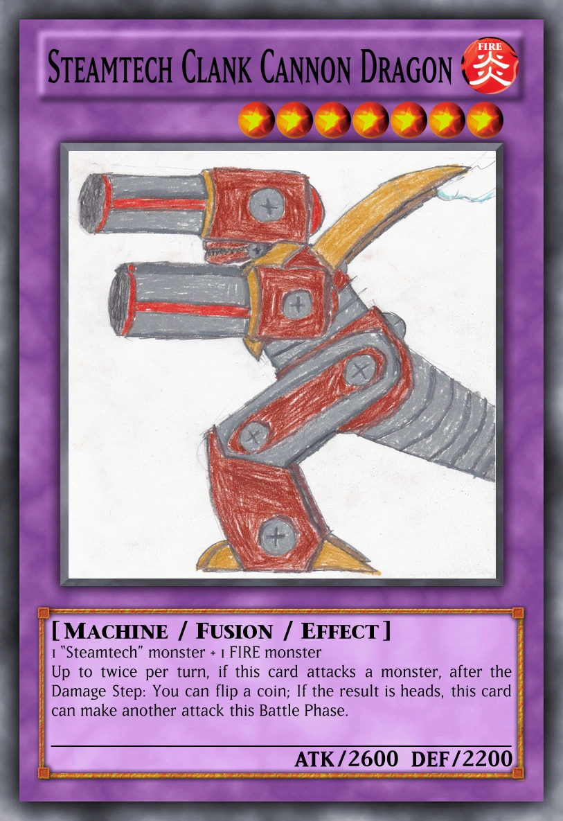 Steamtech Clank Cannon Dragon | Yu-Gi-Oh Card Maker Wiki | Fandom