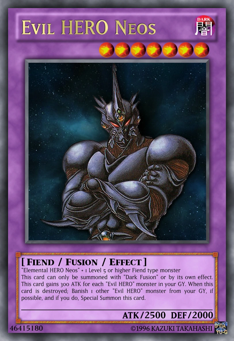 Evil HERO Neos (TheSupremeKing19) | Yu-Gi-Oh Card Maker Wiki | Fandom