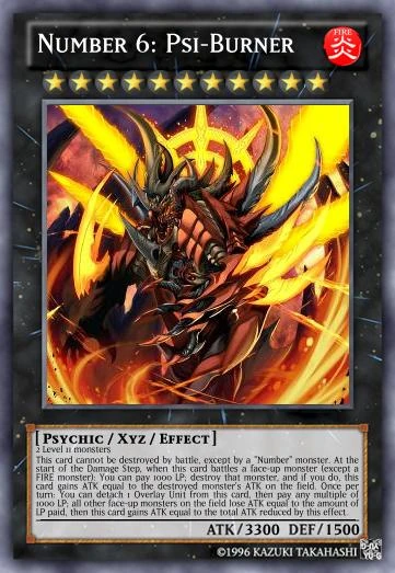Number 6: Psi-Burner | Yu-Gi-Oh Card Maker Wiki | Fandom