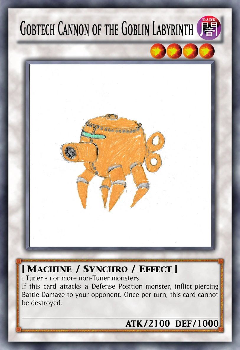 Gobtech Cannon of the Goblin Labyrinth | Yu-Gi-Oh Card Maker Wiki | Fandom