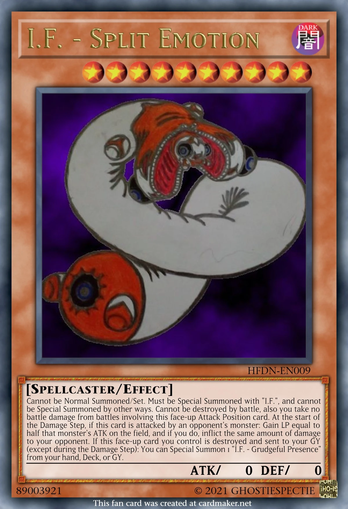 I.F. - Split Emotion | Yu-Gi-Oh Card Maker Wiki | Fandom